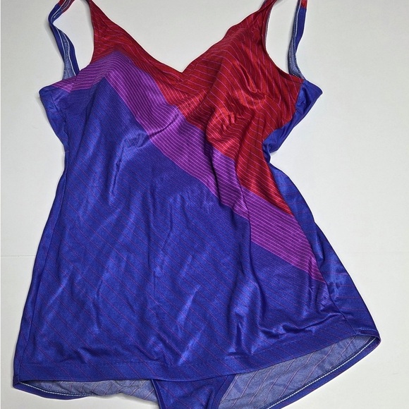 Jantzen | Swim | Jantzen Red And Purple One Piece Swimsuit | Poshmark
